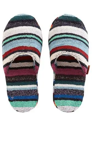 Missoni Chandler Open Slipper With Band - Blu Multicolor
