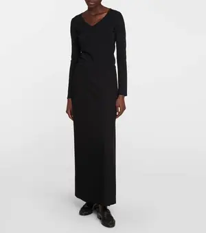 THE ROW Flores Asymmetric Maxi Skirt