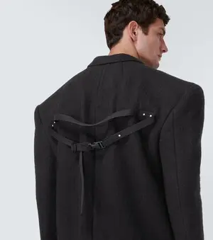 Rick Owens Luxor Tatlin Virgin Wool Coat In Black - 40% Off