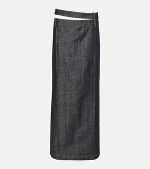THE MANNEI Ararat Denim Maxi Skirt