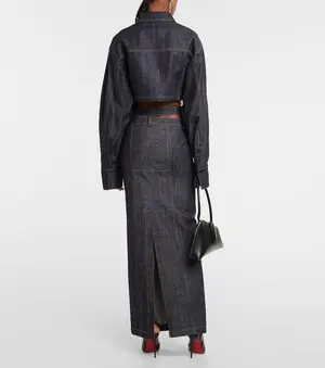 THE MANNEI Ararat Denim Maxi Skirt