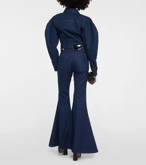 Nina Ricci Cropped Denim Trucker Jacket