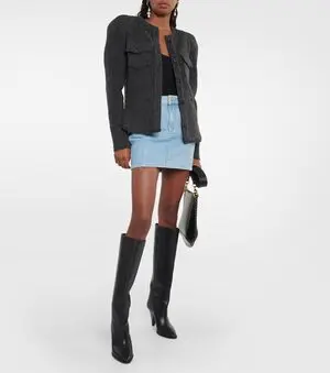 MARANT ETOILE Nelly Tweed Jacket - Grey