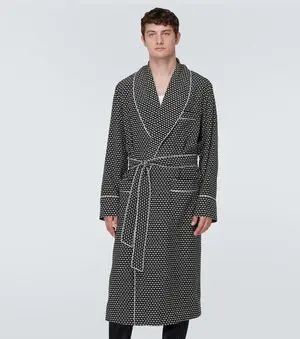 Dolce & Gabbana Printed Silk Robe
