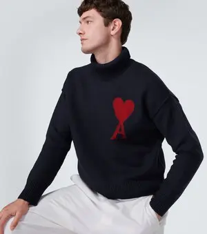 Ami De Cœur Virgin Wool Turtleneck Sweater