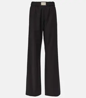 Dolce & Gabbana Wool-blend Wide-leg Trousers