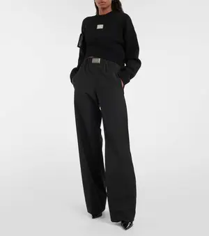 Dolce & Gabbana Wool-blend Wide-leg Trousers