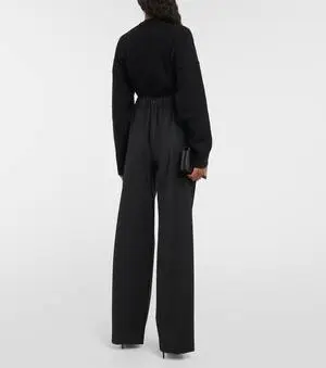 Dolce & Gabbana Wool-blend Wide-leg Trousers