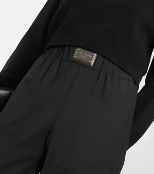 Dolce & Gabbana Wool-blend Wide-leg Trousers