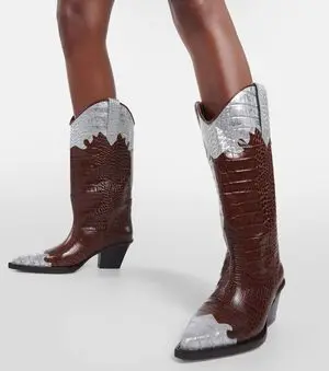Bottes de cowboy femme marron marque Texas neuves. 4422 6 M. 20-98