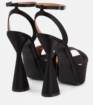 D'ACCORI Skye Satin Platform Sandals