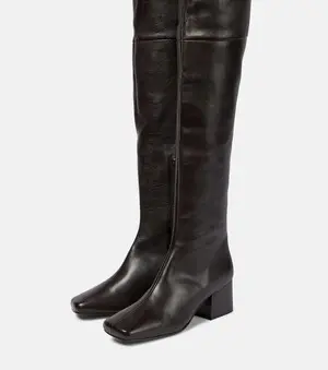 LEMAIRE Over-the-knee Leather Boots