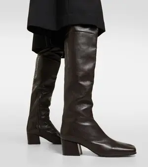 LEMAIRE Over-the-knee Leather Boots