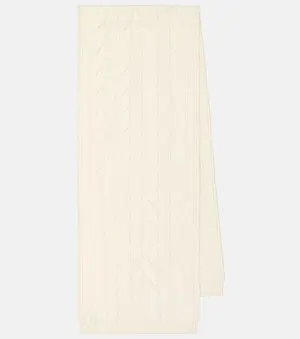 Loro Piana Napier Cashmere Scarf - White