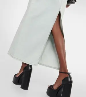 Nina Ricci Denim Maxi Skirt