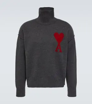 Ami De Cœur Virgin Wool Turtleneck Sweater