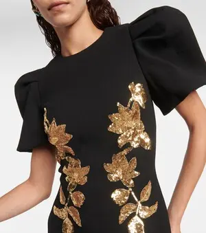 Rebecca Vallance Versailles Sequined Crêpe Midi Dress