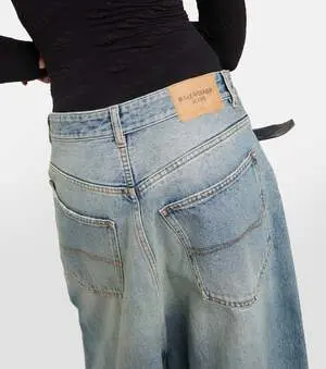 Balenciaga Wide-leg Jeans - Blue