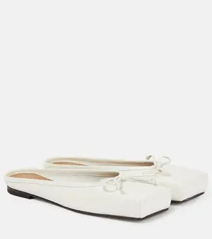 Jacquemus Les Mules Plates Ballet Flats - White