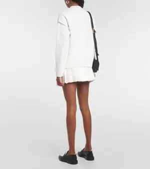 AMI Paris De Coeur Virgin Wool Cardigan - White