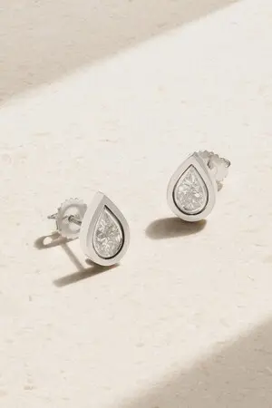 SYLVA & CIE 18-karat White Diamond Earrings