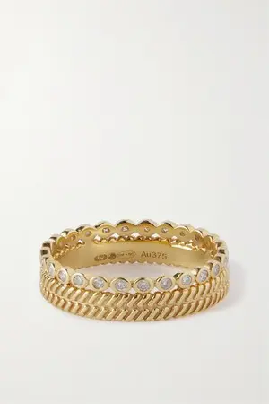 Pascale Monvoisin Jil N°2 9-karat Diamond Ring - Gold