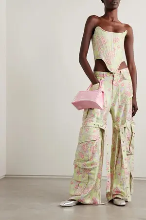 MARQUES' ALMEIDA Brocade Wide-leg Cargo Pants