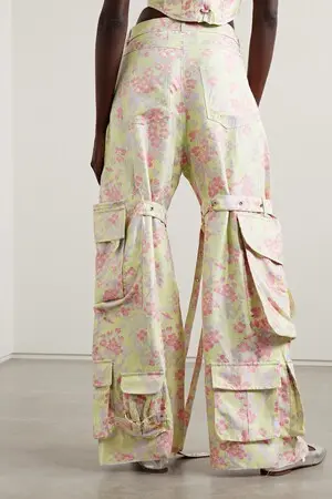 MARQUES' ALMEIDA Brocade Wide-leg Cargo Pants