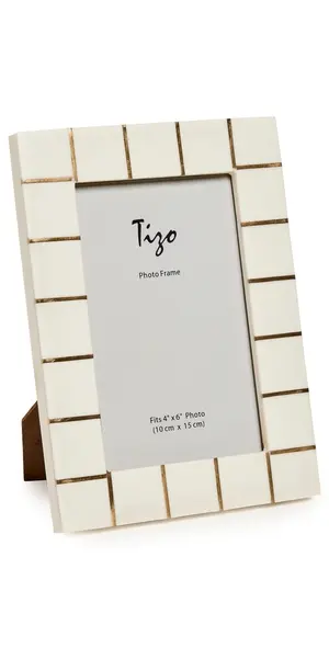 TIZO DESIGN Photo Frame 4x6 - Resin/brass