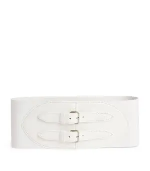 Alaïa Leather Corset Buckle Belt