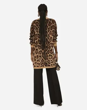 Dolce & Gabbana Flared Wool Pants With Logo Tag