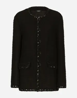 Dolce & Gabbana Single-breasted Bouclé Jacket