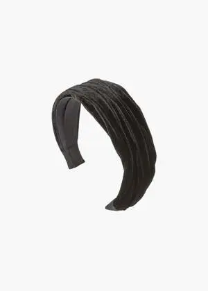 JENNIFER BEHR Natasha Velvet Headband - Black