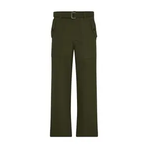 Maison Kitsuné Branded Workwear Pants - Military_green