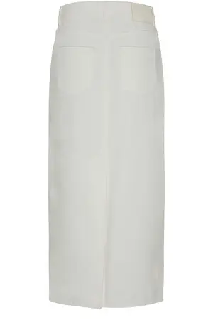 LOULOU STUDIO Rona Organic Cotton Maxi Skirt - Ivory