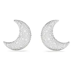 SWAROVSKI Luna Clip Earrings - White