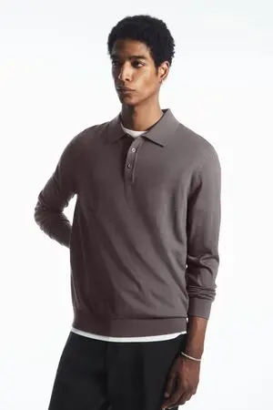 Cos Merino Wool Polo Shirt
