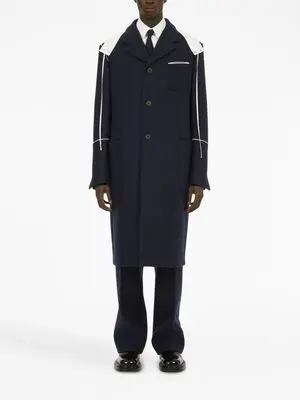 FERRAGAMO Single-breasted Hooded Coat