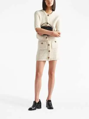 Prada Bouclé Mini Skirt