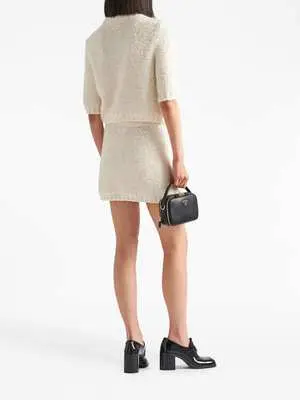 Prada Bouclé Mini Skirt
