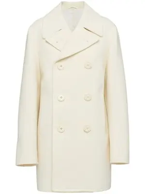 Prada Double-breasted Wool Pea Coat
