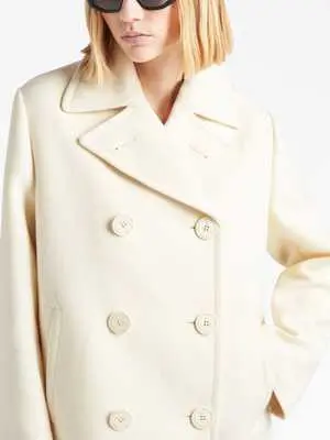 Prada Double-breasted Wool Pea Coat