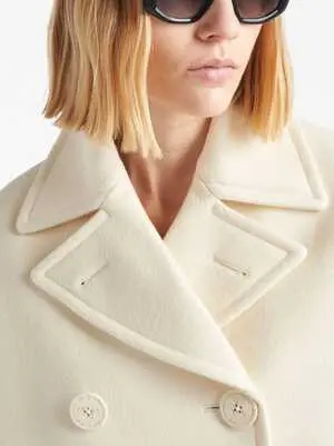 Prada Double-breasted Wool Pea Coat