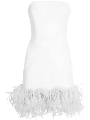 16Arlington Feather-trim Minidress