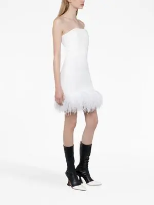 16Arlington Feather-trim Minidress