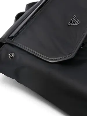 Emporio Armani Logo-plaque Foldover Backpack