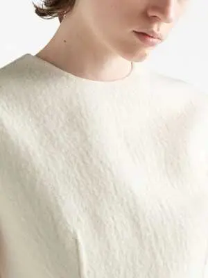 Prada Safety-pin Mini Dress In Wool