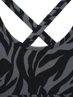 ANINE BING Axel Zebra-print Bra
