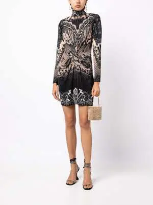 Camilla Jewellery-print Draped Dress