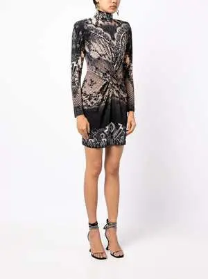 Camilla Jewellery-print Draped Dress